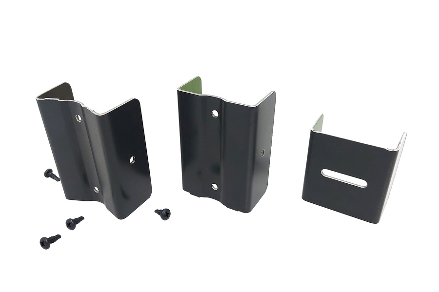 Patte de fixation Alu Ral 7016 pour tuyau descente d'eau